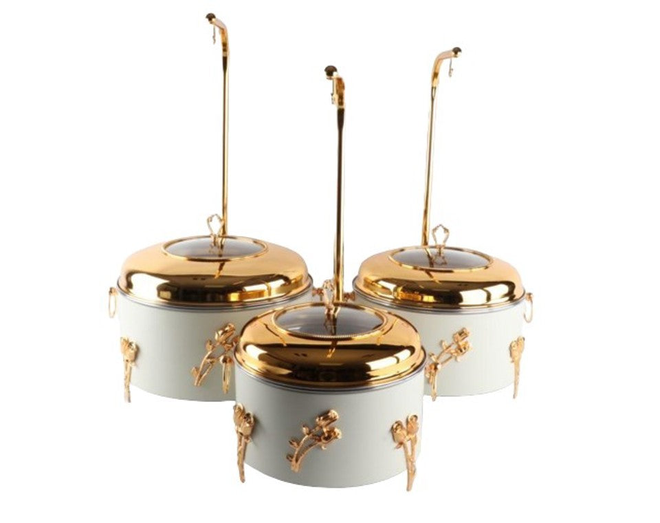 Fancy Gold Design Chafing Dish Buffet 8L - Aahu Barah